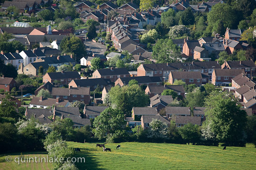 Aerial photographs and panoramas of Cheltenham Spa Town from ...