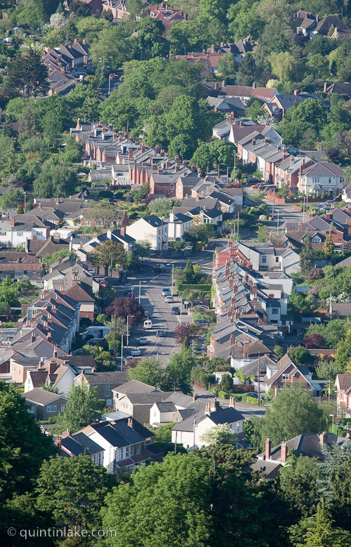 Aerial photographs and panoramas of Cheltenham Spa Town from ...